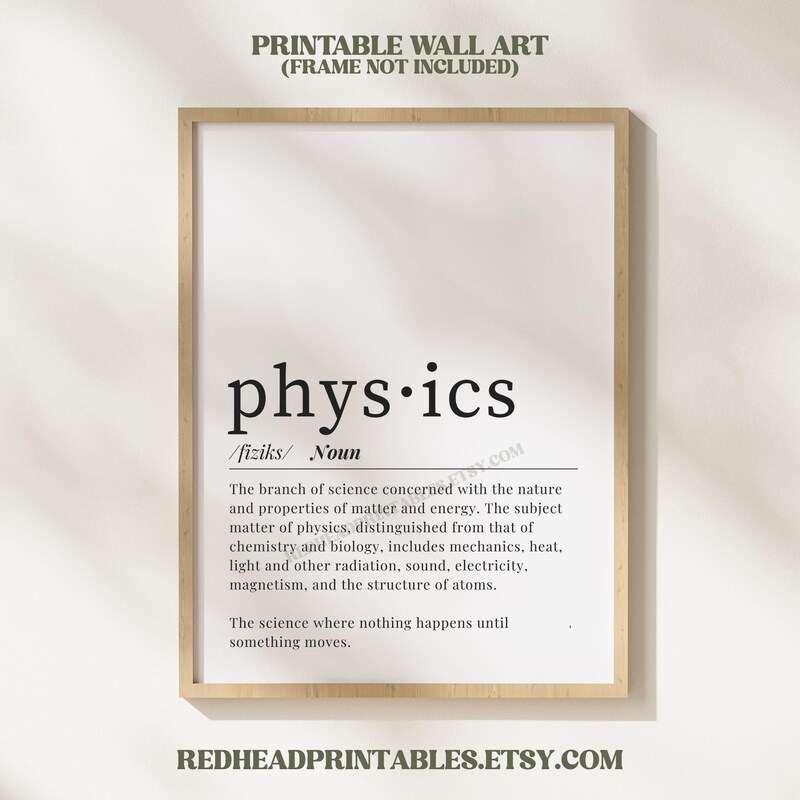 Physics Pictures - Etsy UK