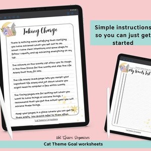 Digital Planner Goals Worksheets Part 1, for Goodnotes and Printable ...