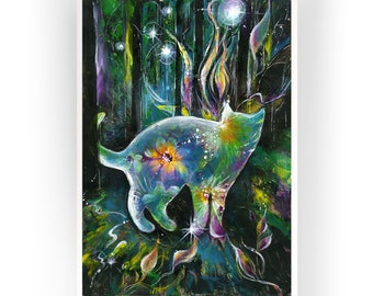 Fantasy Cat Art | Etsy
