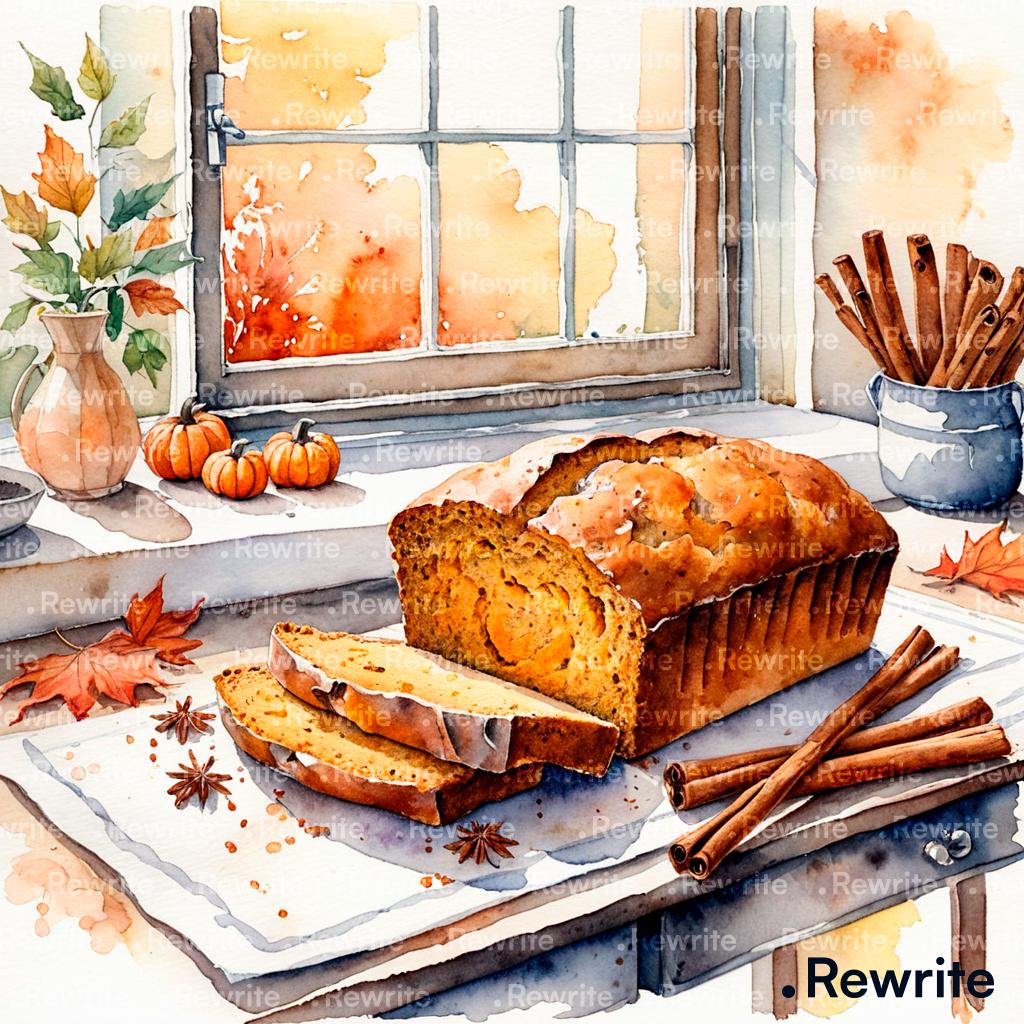 8 Autumn Pumpkin Bread Clipart | High Quality JPG | Printable Cozy Fall ...