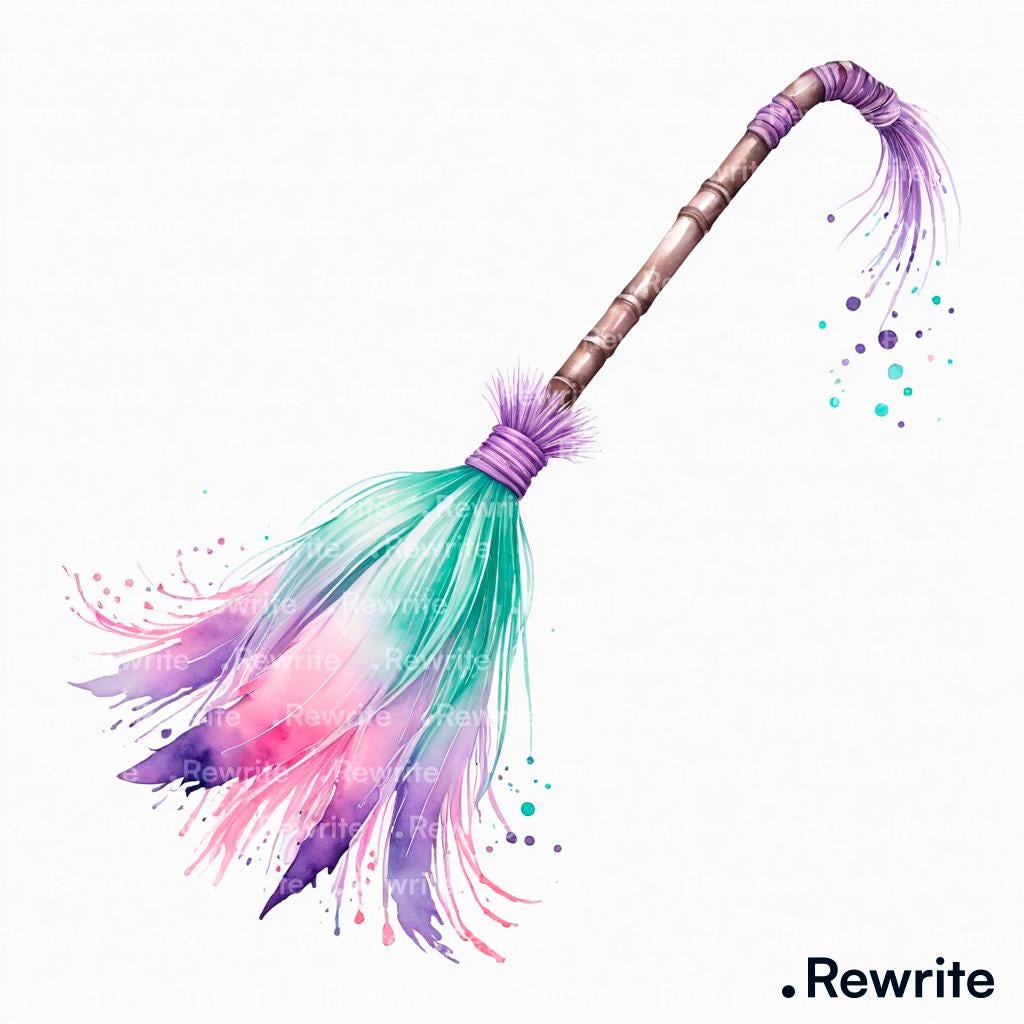 8 Pastel Witch Broom Clipart | High Quality JPG | Printable Pink ...