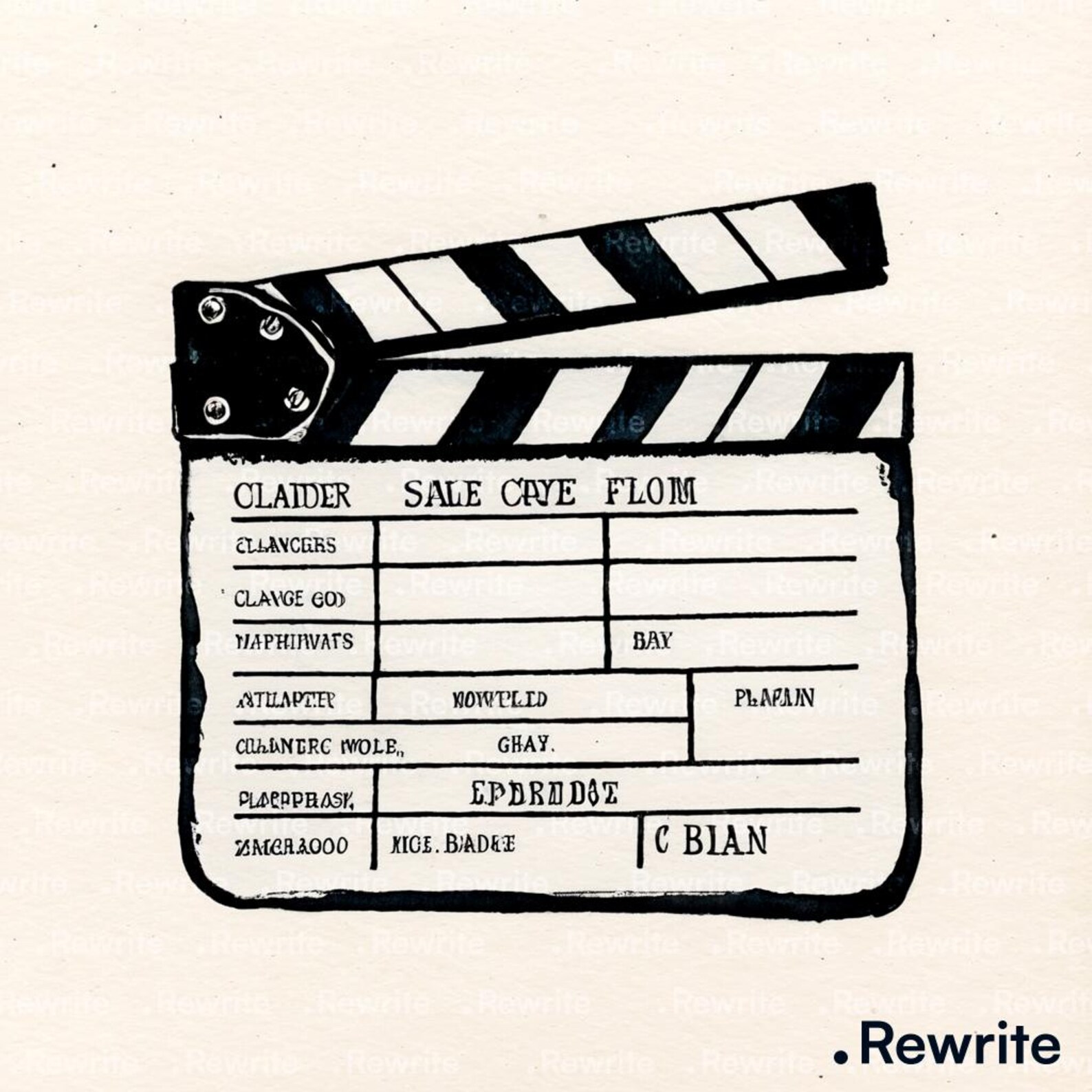 10 Clapperboard Clipart | Printable Watercolor Movie Clipart | High ...