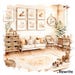 10 Kids Playroom Clipart, Watercolor Nursery Room Clipart, Baby Toys ...