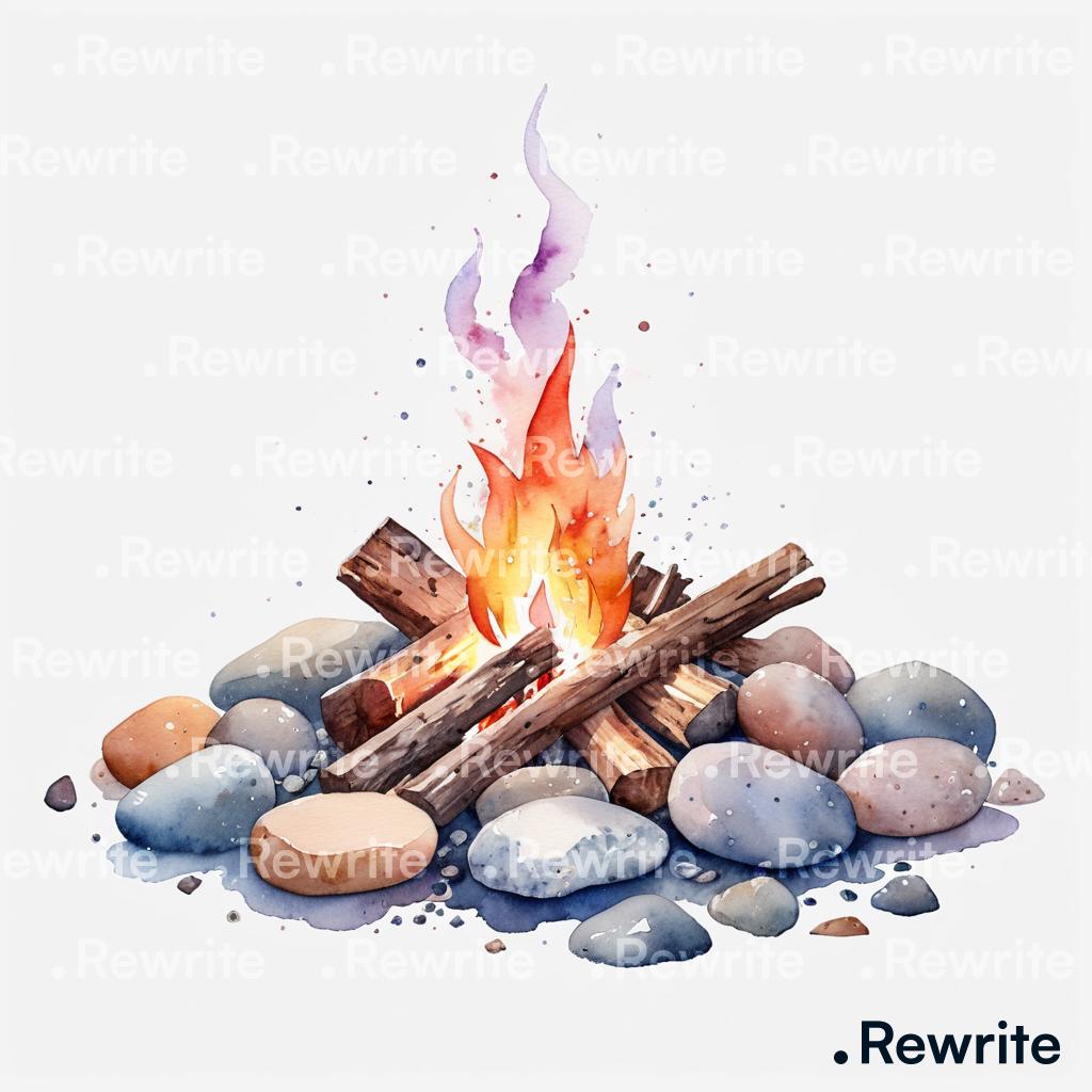 12 Campfire Clipart | Bonfire High Quality JPG | Printable Watercolor ...