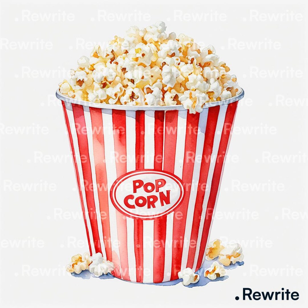 12 Popcorn Clipart | Movie Night High Quality JPG | Printable ...