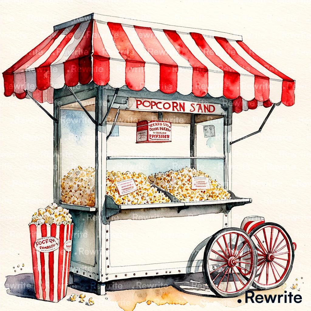 10 Popcorn Stand Clipart | High Quality JPG | Printable Cinema Food ...
