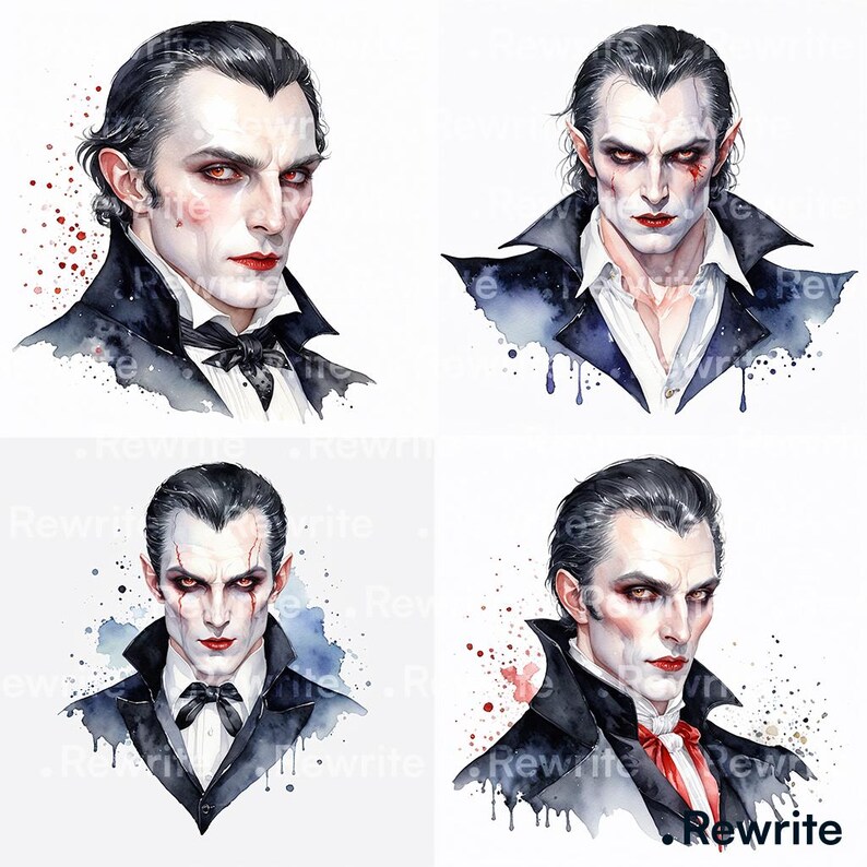 12 Vampire Clipart | Dracula Clipart High Quality JPG | Printable ...