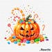 10 Candy Pumpkin | High Quality JPG | Printable Watercolor Halloween ...