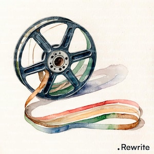 10 Film Reel Clipart | Printable Watercolor Cinema Clipart | High ...