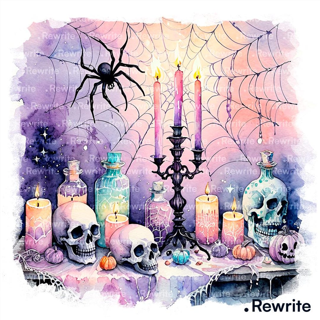 8 Magic Pastel Altar Clipart | High Quality JPG | Printable Pink ...