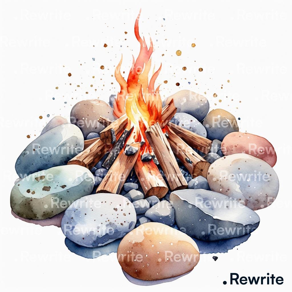12 Campfire Clipart | Bonfire High Quality JPG | Printable Watercolor ...