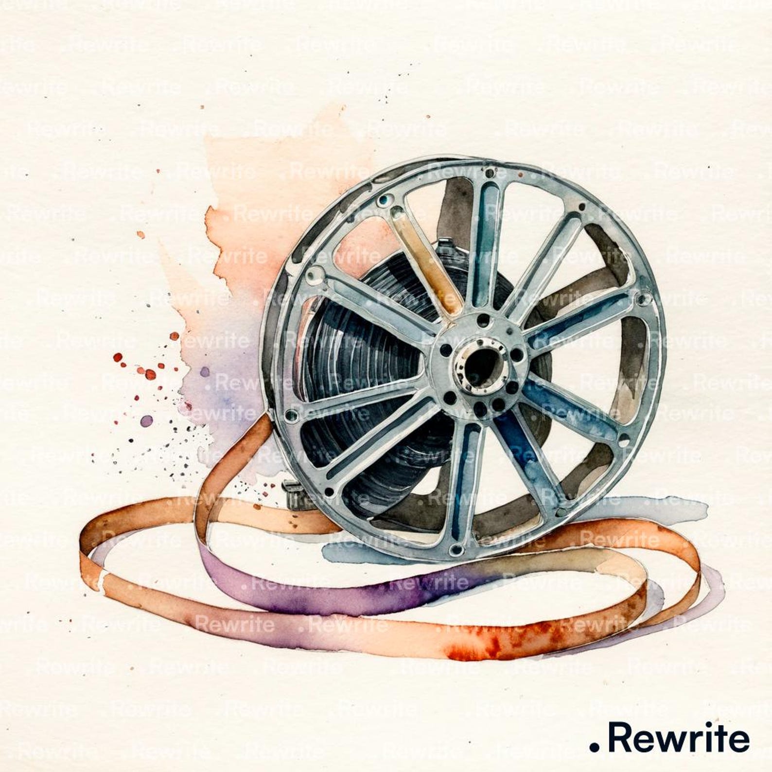 10 Film Reel Clipart | Printable Watercolor Cinema Clipart | High ...