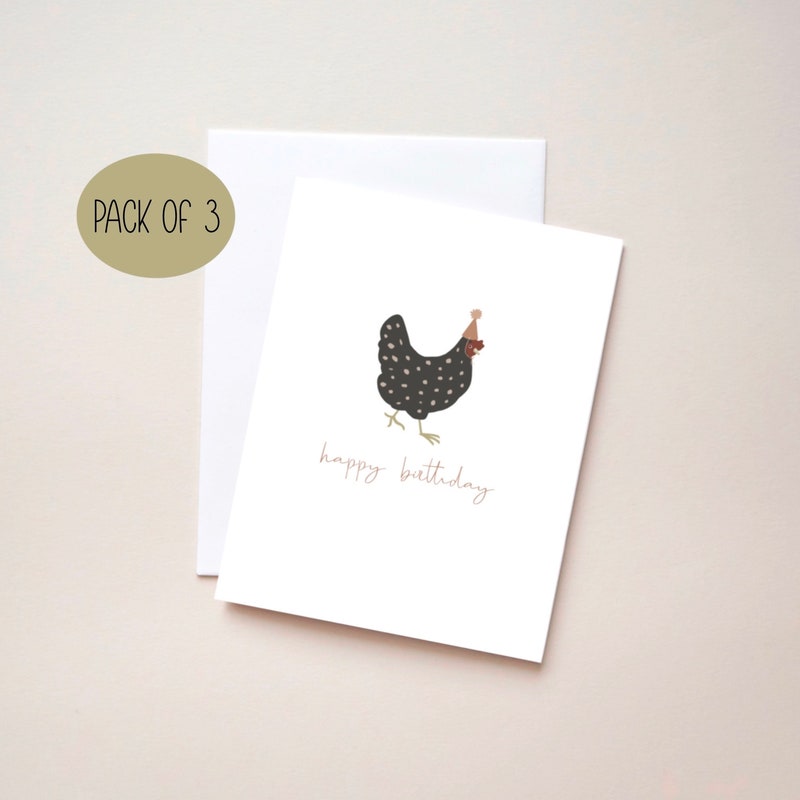 Chicken Birthday Cards - Etsy