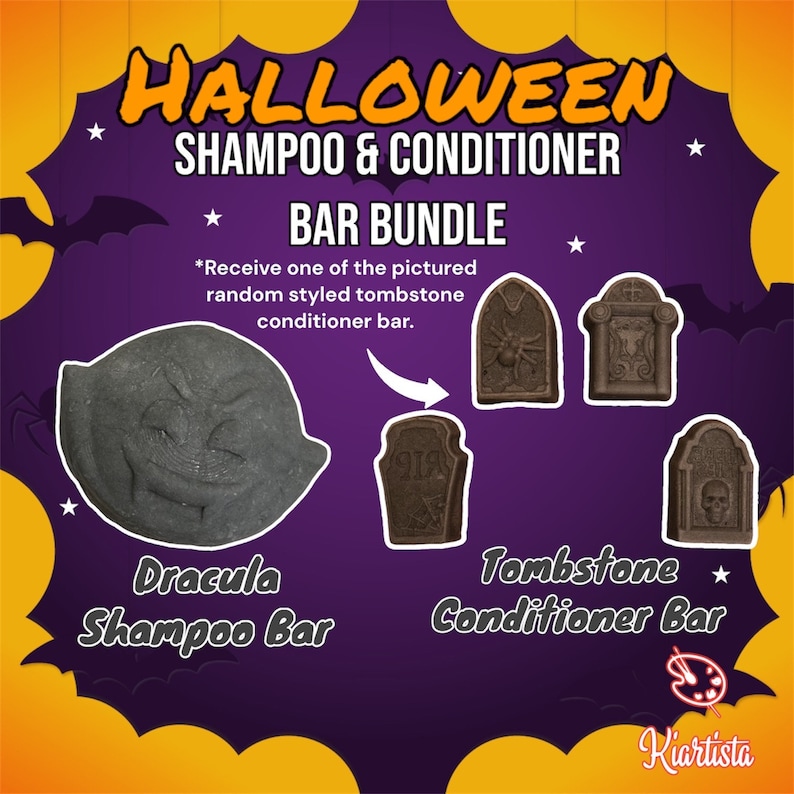 Dracula Shampoo & Conditioner Bar Bundle | Bundle Lovers - Etsy