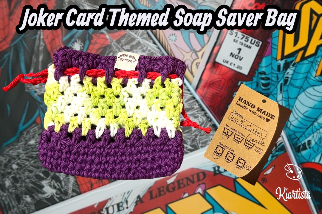 Joker Card Themed Soap Saver Bag | Soap Saver Bag Lovers - Etsy