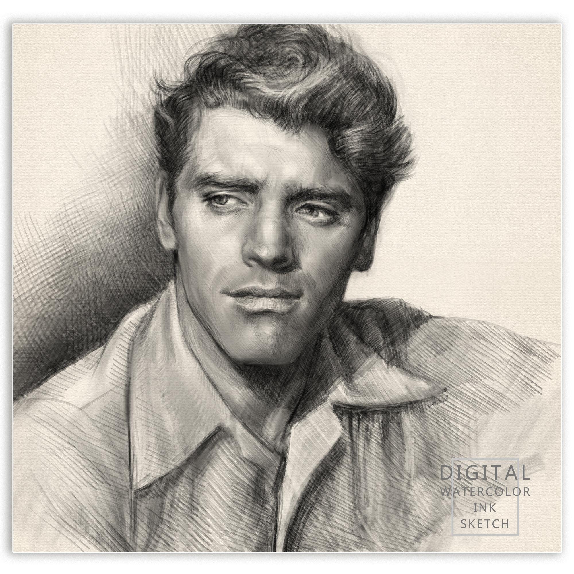 Custom Pencil Portrait From Photo: Personalized Digital Art (digital ...