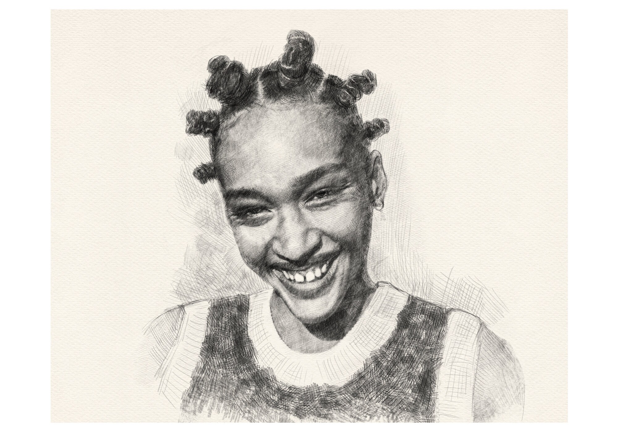 Custom Pencil Portrait From Photo Personalized Gift - Etsy