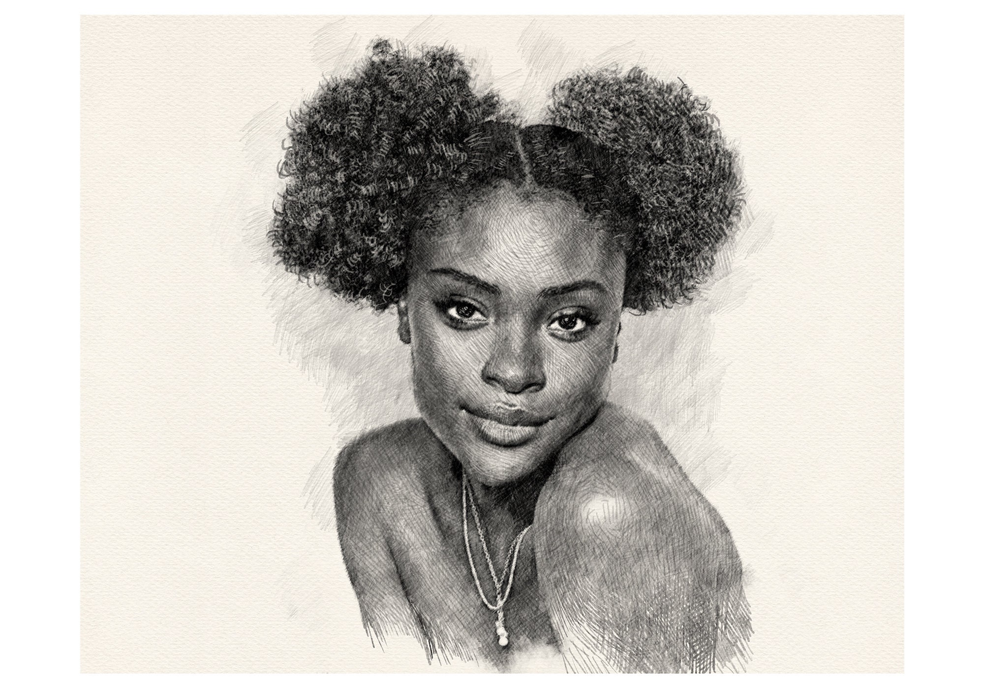 Custom Pencil Portrait From Photo Personalized Gift - Etsy