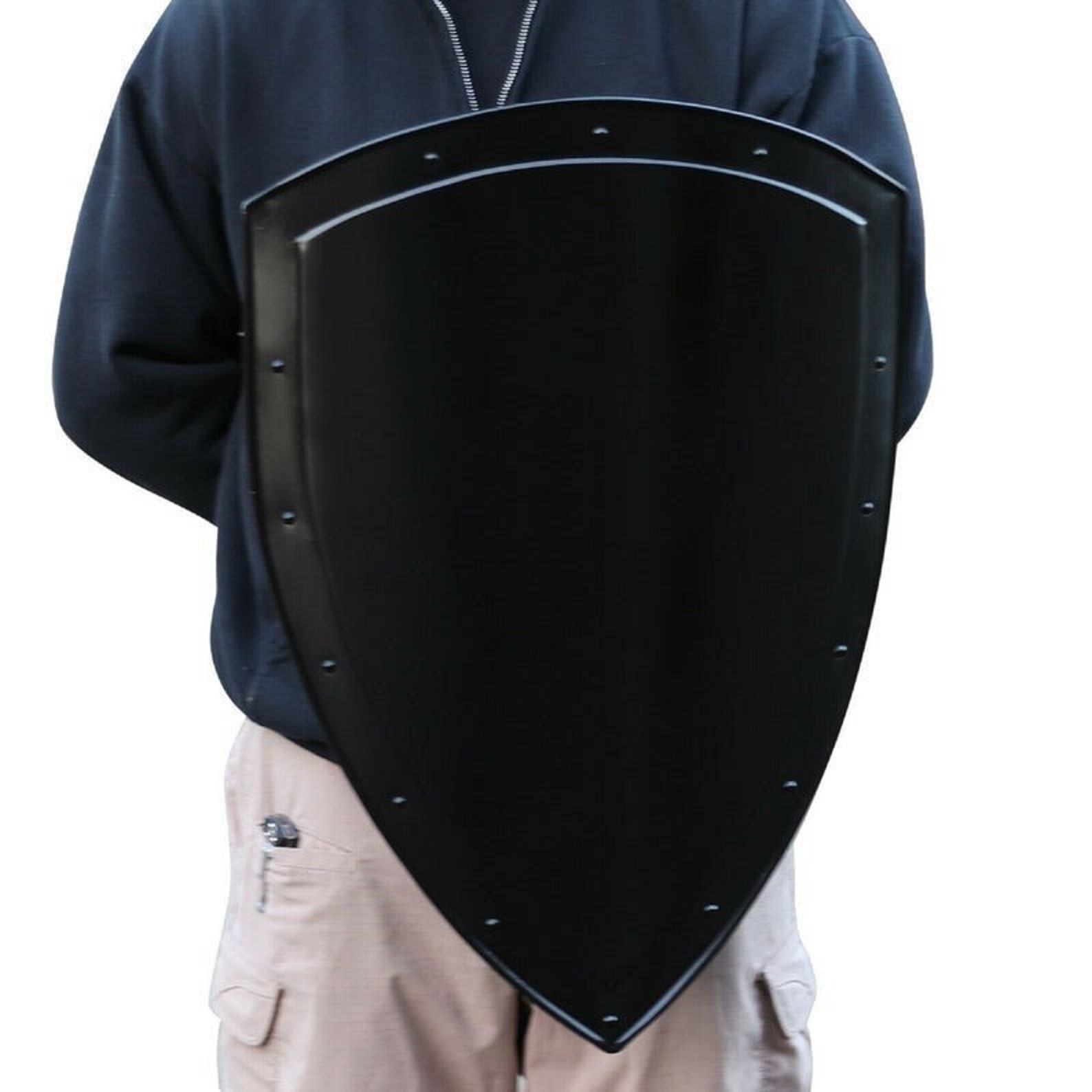Medieval Templar Shield, Heater Shield, Lion Shield, Black Blank Shield ...
