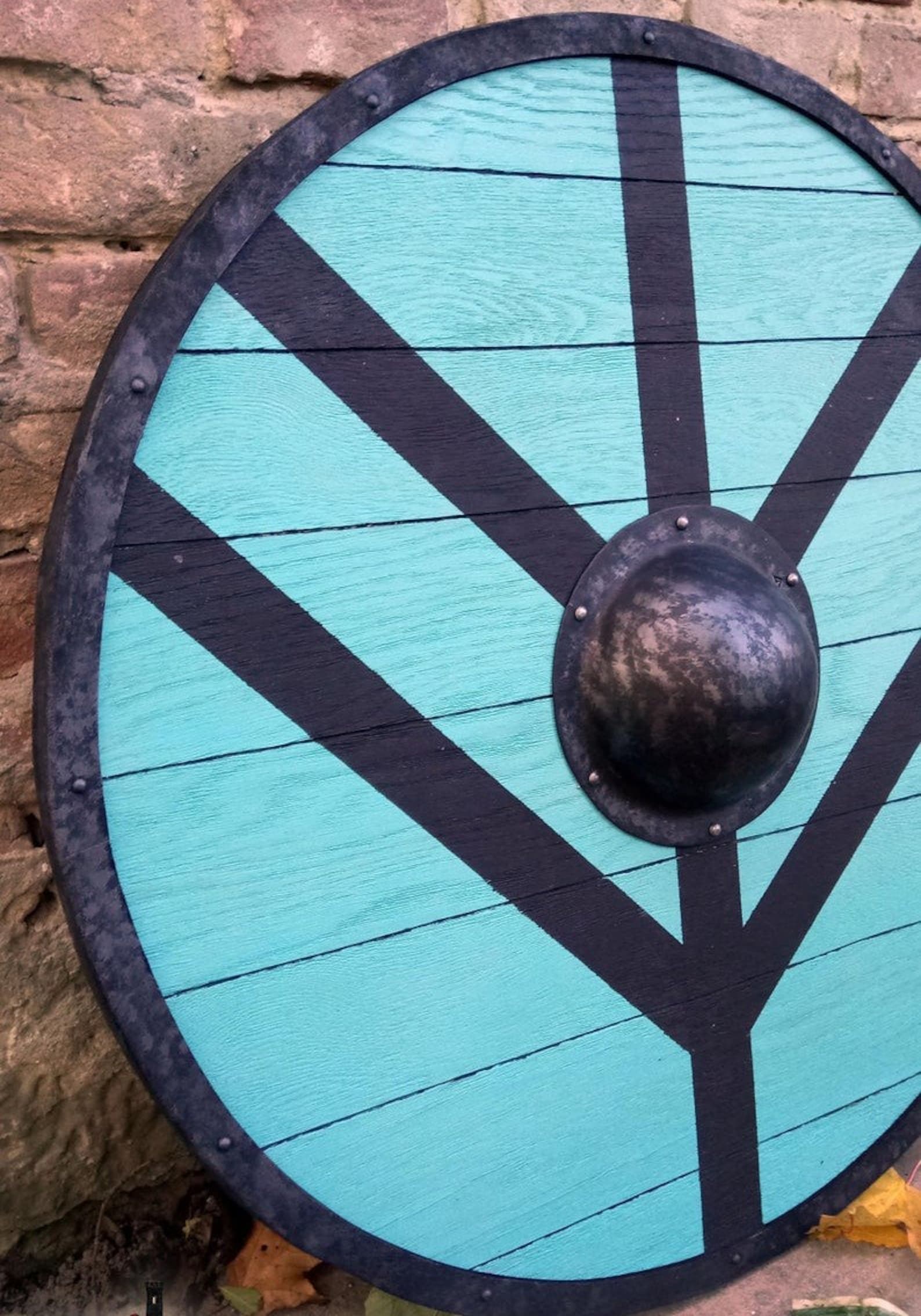 Medieval Great Vikings Lagertha Round Wooden Shield LARP Reproduction ...
