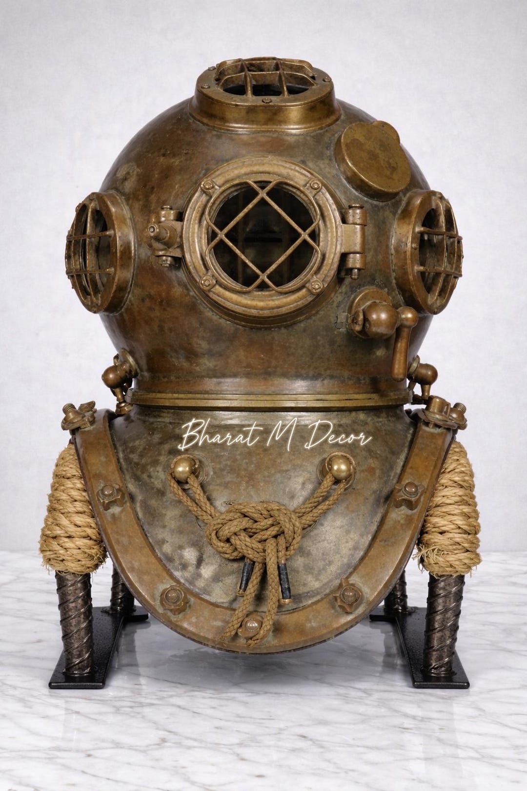 U.S Navy Mark V Diving Helmet Replica | Deep Sea Antique Scuba Decor ...