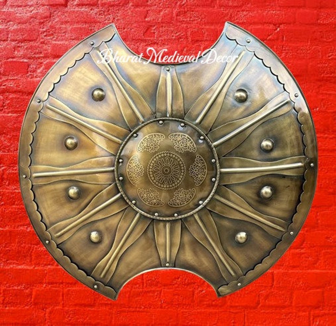 Escudo de guerra troyano medieval de Troya / Escudo griego antiguo / Juego de batalla de traje ...