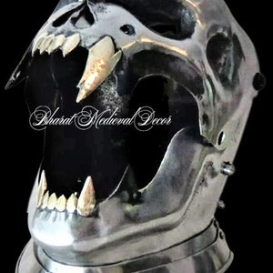 Medieval Old Demonic Face Kazar Helmet | Ghost Skull Grand Marquis of ...