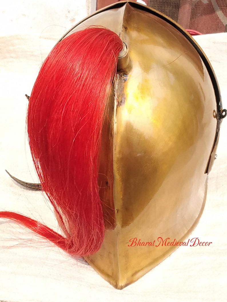 Medieval GREAT BARBUDA Knight Halloween Helmet With Plume | Hand Forged ...