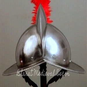 Medieval Spanish Comb Helmet | Morion Steel Boat Spanish Helmet ...