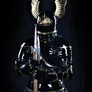 Medieval 15th Century Gothic Full Body Black Armour Suit | Gothic ...