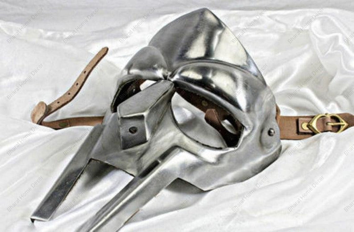 MF Doom Gladiator Mask Mad Villain 18g Mild Steel Face Roman | Etsy