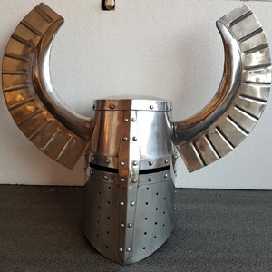 Medieval Templar Fantasy Warrior Helmet | Knight Great Templar Horn ...