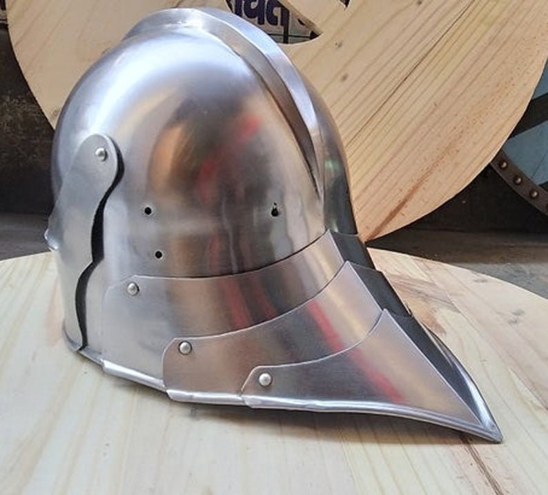 Medieval German Sallet Knight Helmet SCA LARP Re-enactment - Etsy