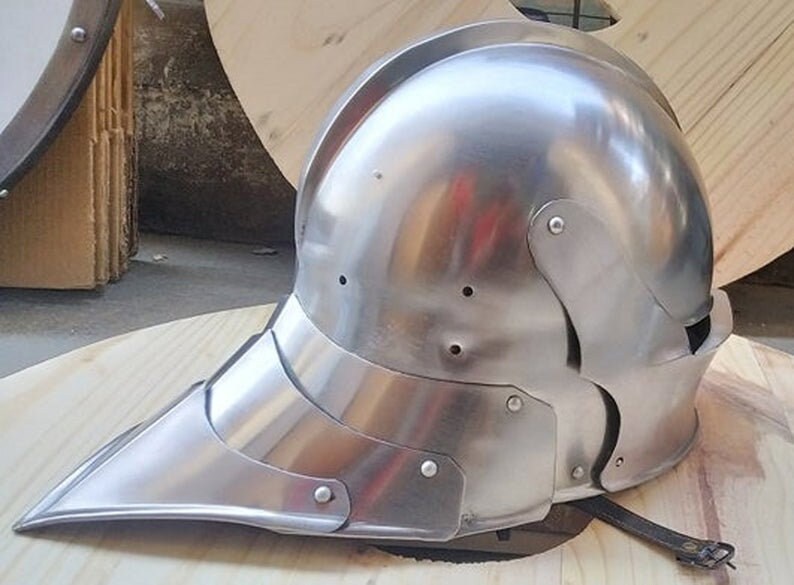 Medieval German Sallet Knight Helmet SCA LARP Re-enactment - Etsy