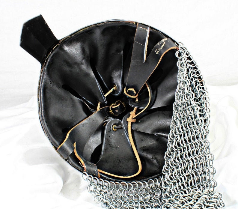 Medieval Viking Nasal Helmet With Chainmail | Hand-forged Helmet | SCA ...