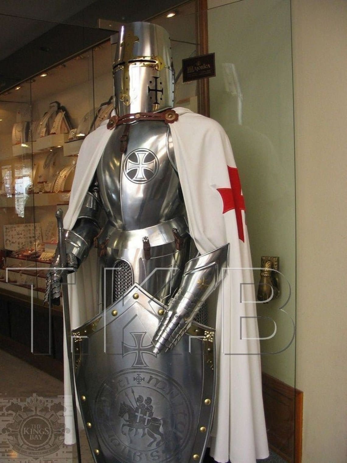 Medieval Knight Templar Armour Set| Helloween Wearable Combat Knight ...