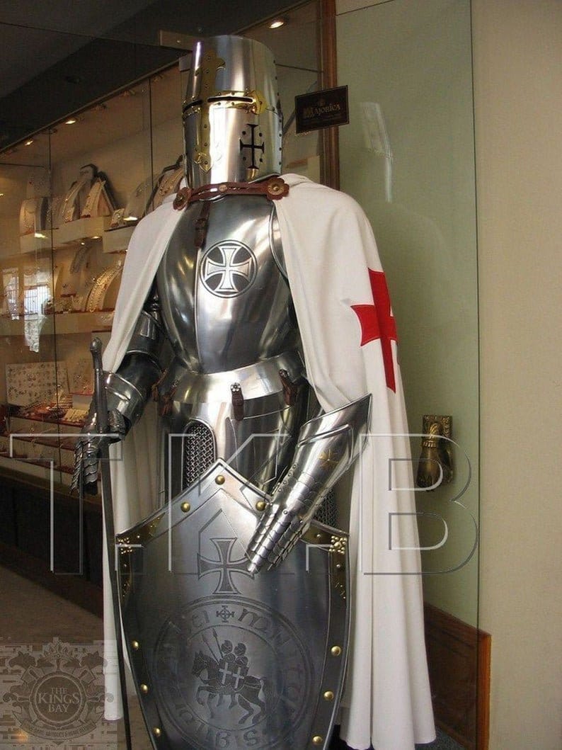 Medieval Knight Templar Armour Set Helloween Wearable Combat - Etsy