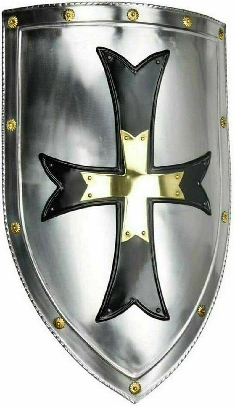 Medieval Knight Crusader Cross Templar Shield Larp - Etsy