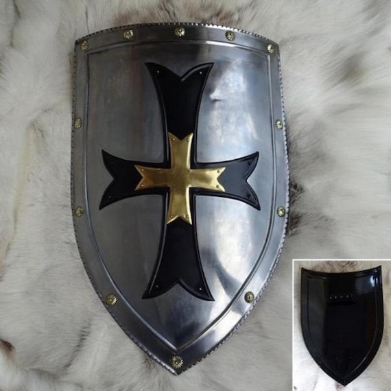Medieval Knight Crusader Cross Templar Shield Larp - Etsy