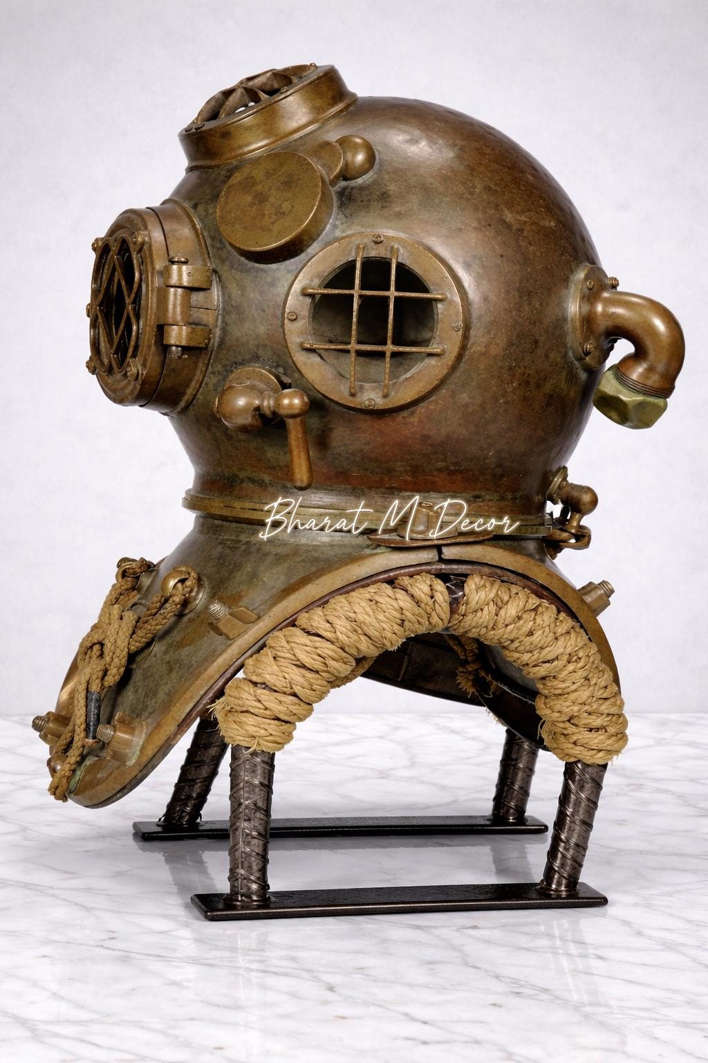 U.S Navy Mark V Diving Helmet Replica | Deep Sea Antique Scuba Decor ...