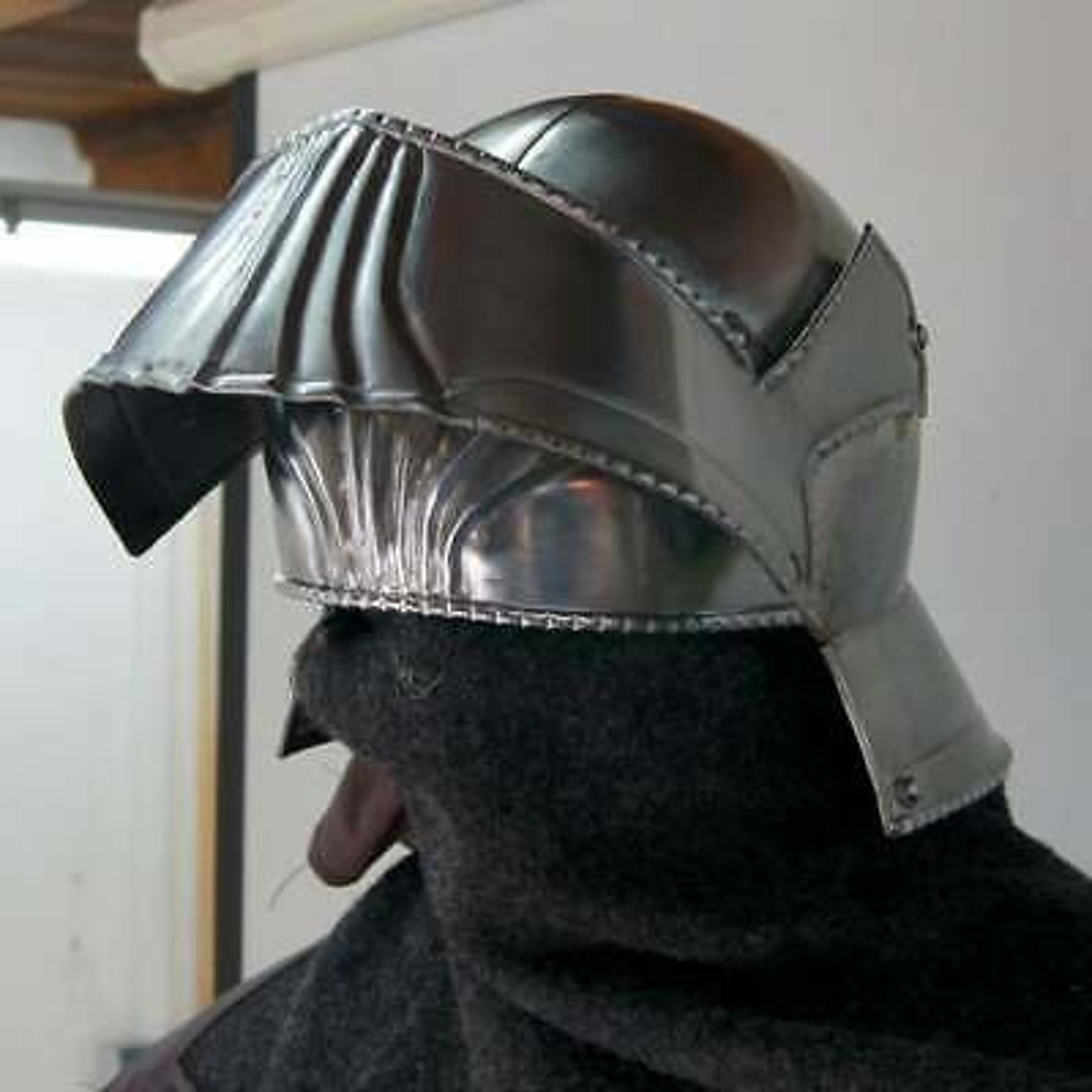 Blackened 18 Gauge Steel Medieval Helmet / Paladin Movie - Etsy