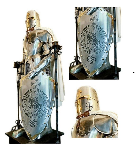 Medieval Knight Templar Armour Set Helloween Wearable Combat - Etsy