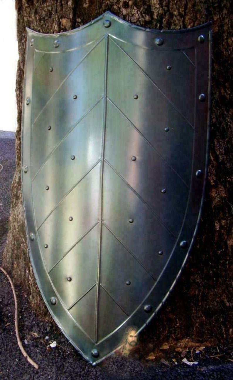 Medieval Knight Pointed Shield Larp Re-enactment Cosplay - Etsy