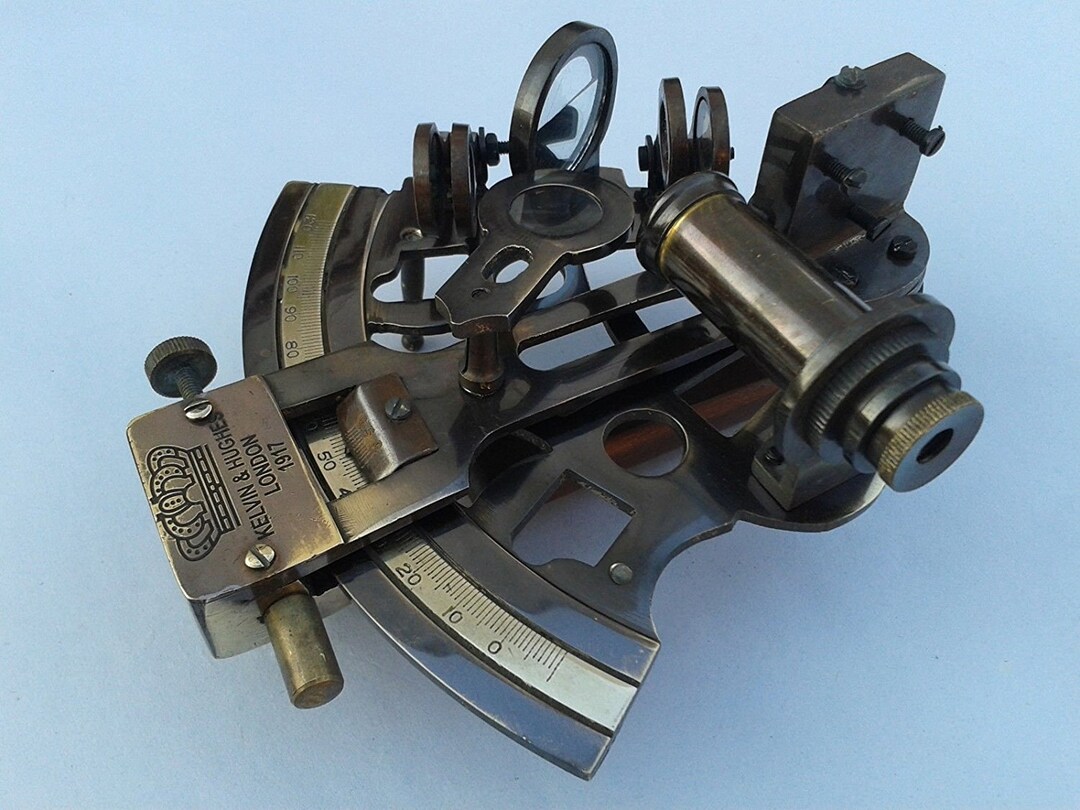 Antique Solid Brass Astrolabe Marine Sextant | Vintage Working Navy ...