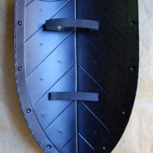 Medieval Knight Pointed Shield | Larp Re-enactment Cosplay Heater ...