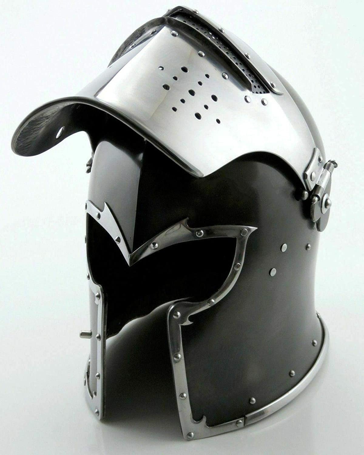 Medieval Knight Barbute Helmet Armor Helmet Roman Knight - Etsy
