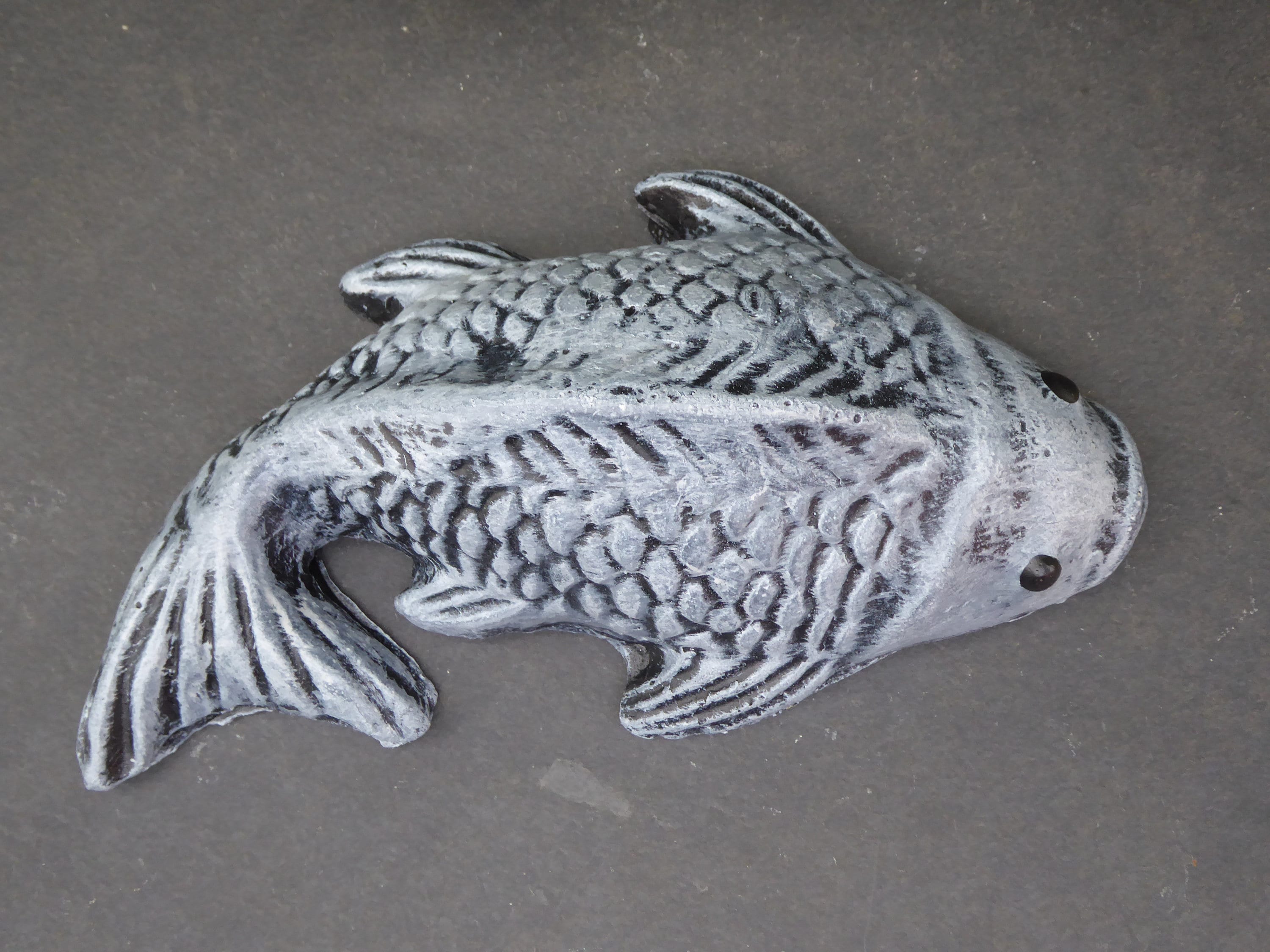 Handcrafted Goldfish Stone Garden Ornament Garden Statue 20cm | Etsy