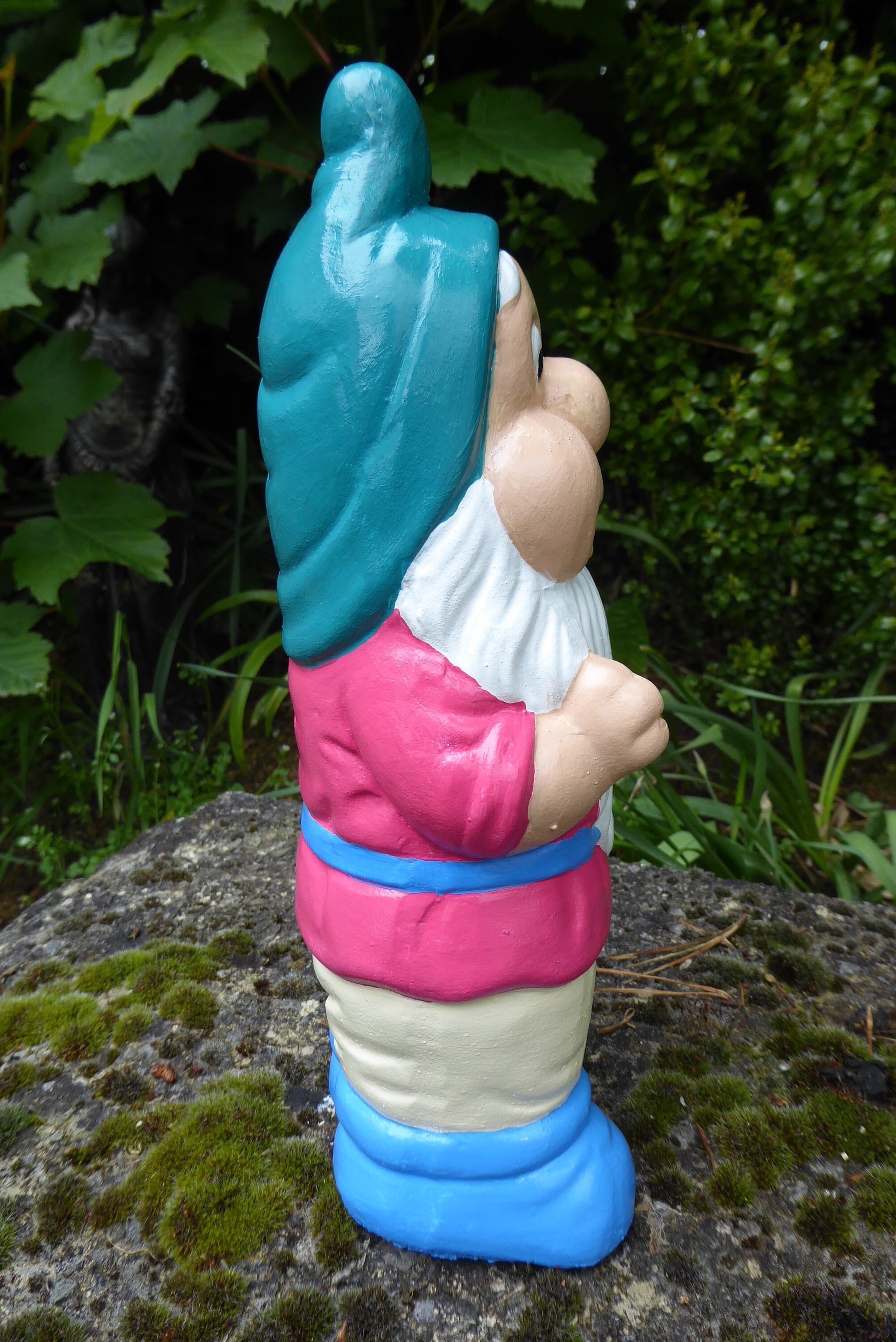 Charming Cast Stone Garden Gnome Garden Ornament With Axe Over Shoulder ...