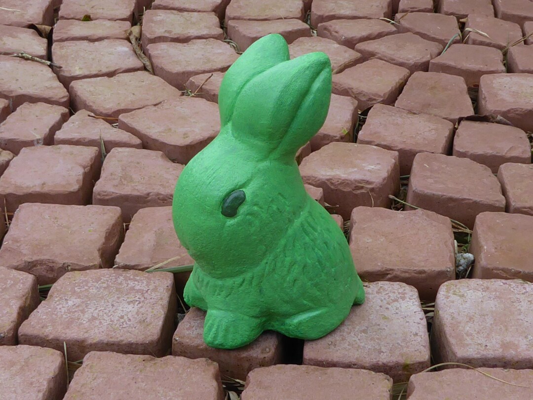 Snub Nosed Green Rabbit 1067 Sylvac Influence Indoor or Garden Ornament ...