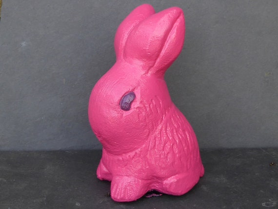 Snub Nosed Pink Rabbit 1067 Sylvac Influence Indoor or Garden | Etsy